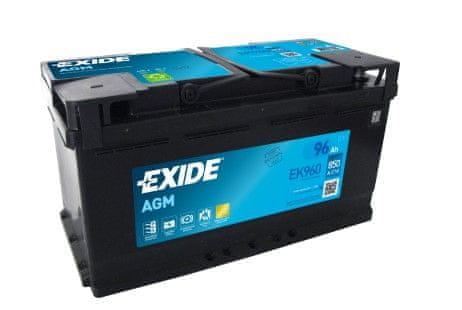 Exide EK960 akumulator, 96 Ah, D+, 850 A(EN), 353 x 175 x 190 mm ...