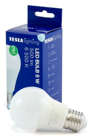 Tesla Lighting BULB LED žarnica, E27, 5W, 230V, 500lm, 25.000h, 6500K ...