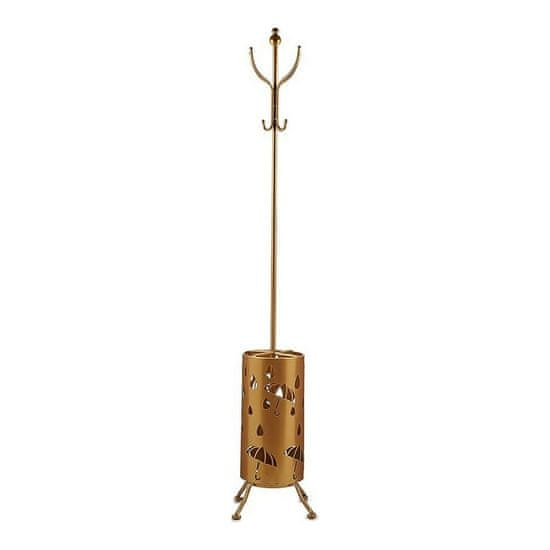 Gift Decor Stojalo za plašče Stojalo za dežnike Zlata kovina 44 x 185