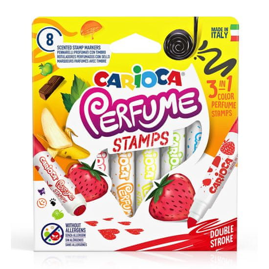 Carioca Fixy s pečiatko Parfum vonjive 3 v 1 8 kosov | mimovrste=)