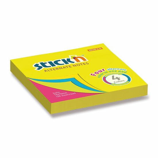 HOPAX Stick'n Alternate Neon Notes 76 x 76 mm, 100 listov | mimovrste=)