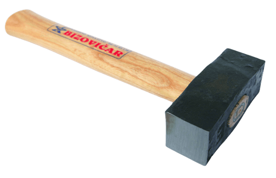 Bizovičar macola za kamen, ostri rob, 1,2 kg, 30 cm ročaj | mimovrste=)