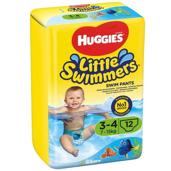 Huggies HUGGIES Little Swimmers plenice za enkratno uporabo 3-4 (7-15 kg) 12 kosov | mimovrste=)