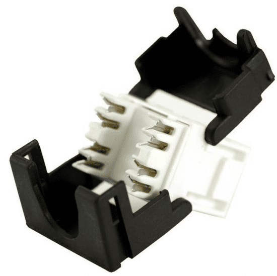 Keline modul, CAT.5e, UTP, črn (KEJ-C5E-U-TL) | mimovrste=)