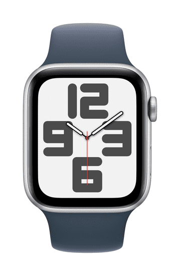 Apple Watch SE pametna ura, 44 mm, GPS, srebrna, športni pašček Storm ... Apple Watch SE pametna ura, 44 mm, GPS, srebrna, športni pašček Storm ...