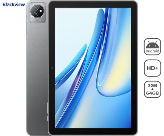 Blackview TAB 70 WIFI tablični računalnik, 3/64GB, HD+, WiFi6, siva ...