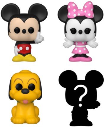 Funko Bitty POP! Disney - Mickey Mouse, Minnie Mouse, Pluto & Mystery figurice, 4 kosi | mimovrste=)