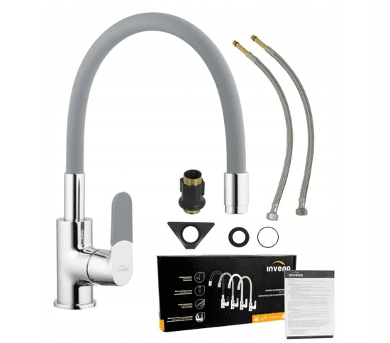 slomart kuhinjska armatura pipa YOGA siva, krom | mimovrste=)