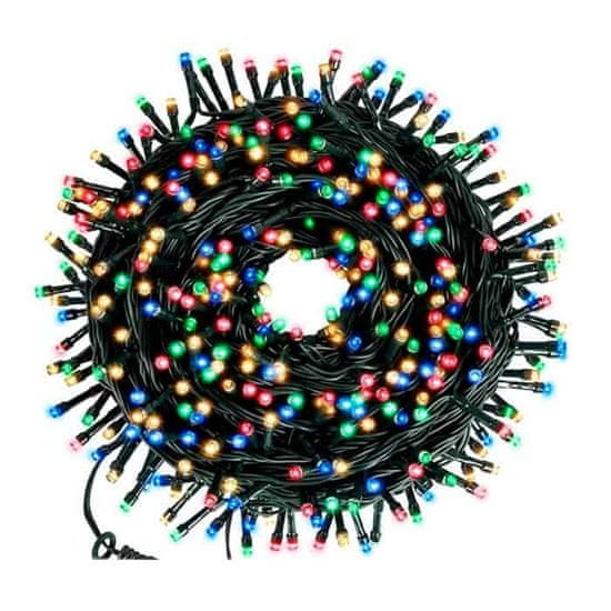 Netscroll 240 LED barvne svetlobne verige za notranje in zunanje prostore, vodoodporne božične ...
