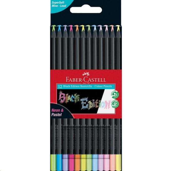 Faber-Castell Barvice black edition neon pastel 1/12 | mimovrste=)