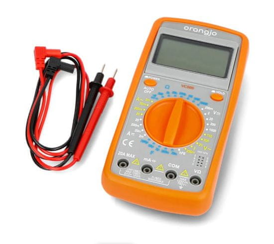 DPM Digitalni multimeter DPM VC505 z zvočnim signalom oranžen | mimovrste=)