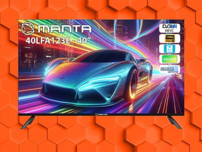 Manta 40LFA123E Full HD LED televizor, 101 cm (40), Android, Dolby Digital+, Hotel Mode ...