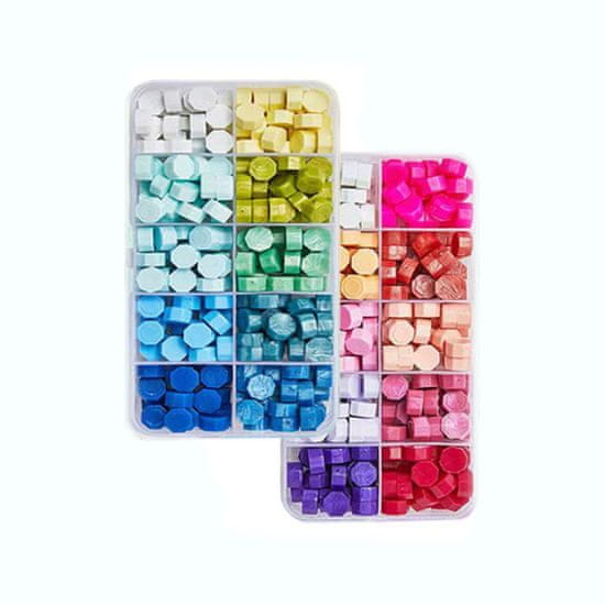 Netscroll Komplet 4 posodic z voski različnih barv za žigosanje, 10 ...