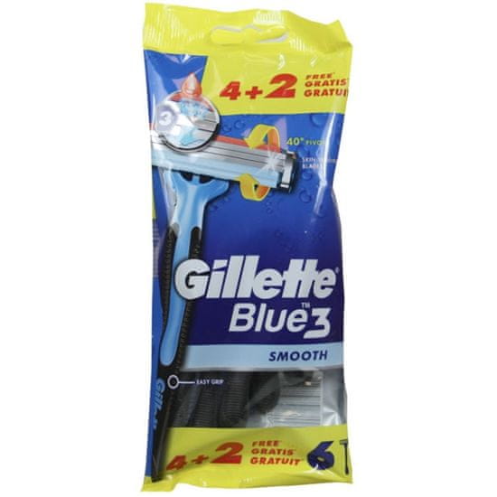 Gillette Gillette Blue 3 Disposable Razor 6 Units | mimovrste=)
