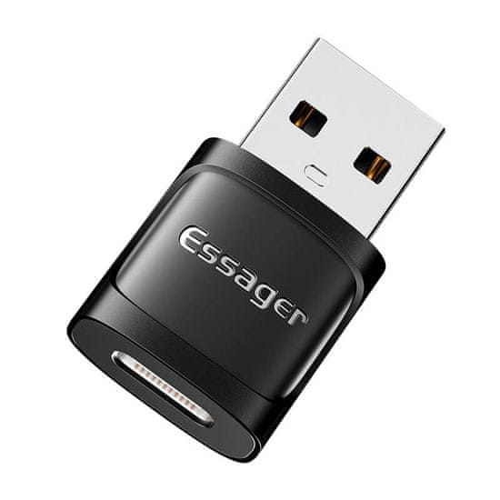 Essager Adapter Essager (črn) za OTG iz USB-C ženske na USB 3.0 moške ...