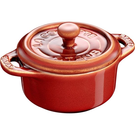 Staub Mini Cocotte Staub - 200 ml, kostanjeva barva, idealna za ...