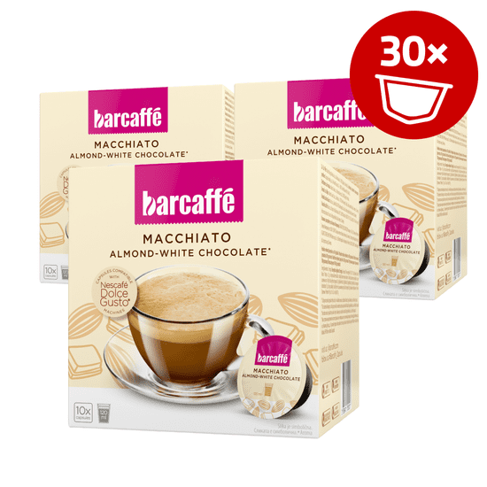 Barcaffe Dolce Gusto Macchiato kapsule, mandelj in bela čokolada, 30/1 ...
