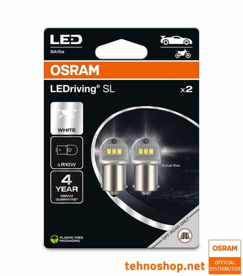 Osram ŽARNICA LED R10W LEDriving SL 12V 1,2W 5008DWP-2BL BA15s 2BL ...