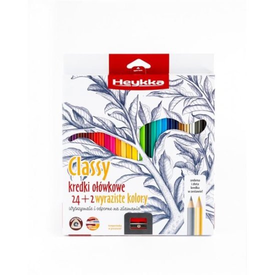 Heykka Klasične barvice - z ostrilom, 26 barv | mimovrste=)