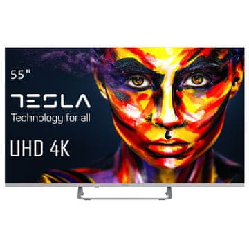 TESLA Televize , 55E635SUS, smart, LED, UHD, Android 11, 55" (139 cm ...