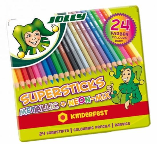 Jolly barvice Kinderfest Metallic Mix 24/1, kovinska embalaža | mimovrste=)
