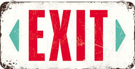 Postershop okrasna tabla Exit | mimovrste=)