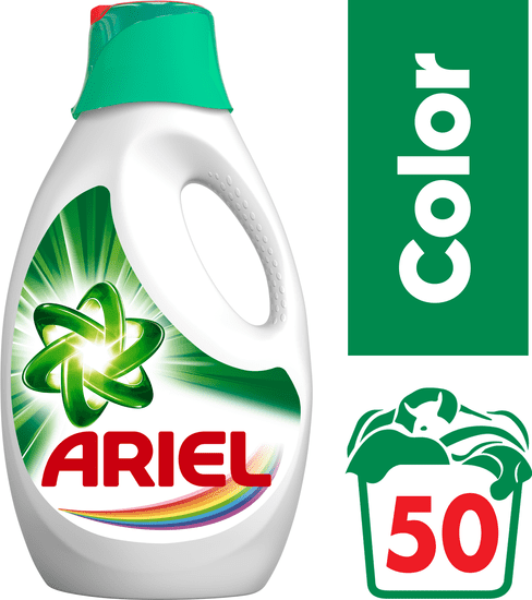 Ariel tekoči detergent Color, 2,75 l, 50 pranj | mimovrste=)