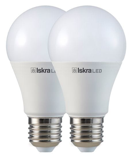 Iskra LED žarnica A60, E27, 11W, 4100K, 2 kosa | mimovrste=)