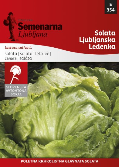 Semenarna Ljubljana solata Ljubljanska ledenka, 354, mala vrečka ...