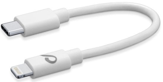 CellularLine USB kabel, USB-C na MFI, 15cm, bel | mimovrste=)