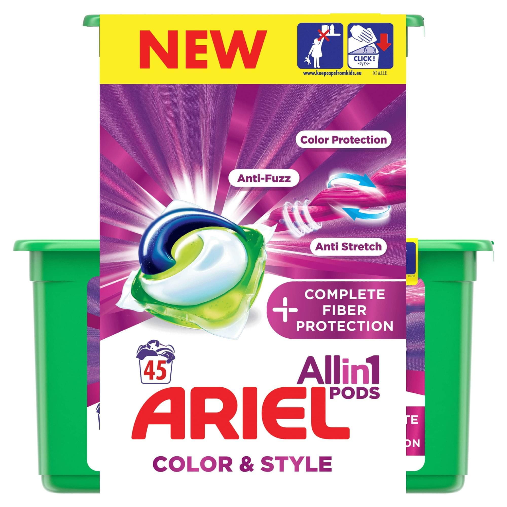 Ariel gel kapsule Complete Shape 3in1, 45 kosov | mimovrste=)