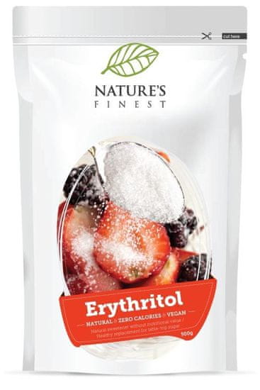 Nature's finest Bio Eritritol, naravno sladilo, 500 g - Odprta embalaža ...