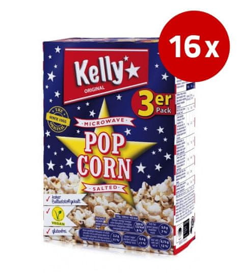 Kellys Popcorn MWP, soljen, (3 x 90 g = 270 g), 16 x 270 g | mimovrste=)