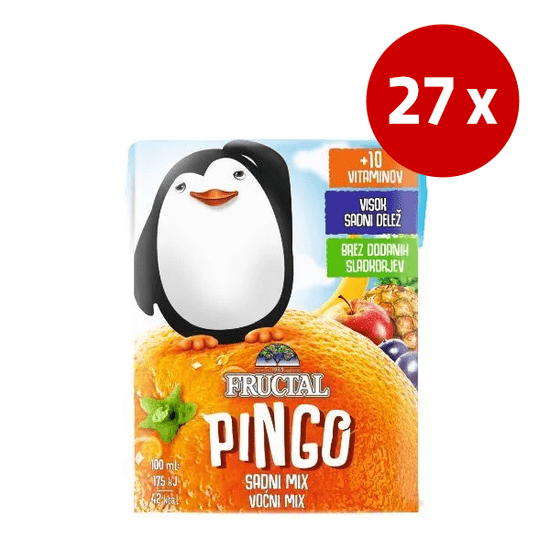 Fructal Pingo nektar, sadni miks, 27 x 200 ml | mimovrste=)