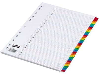 Staples register, A4, oštevilčen 1-31, bel | mimovrste=)