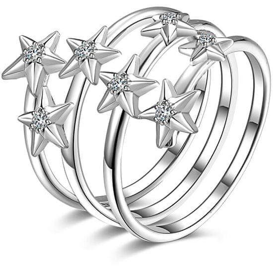 Rosato Izvirni srebrni prstan s cirkoni Spomini iz prihodnosti RZA001 ...