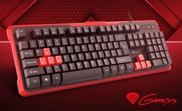 Genesis Rhod 110 gaming tipkovnica, Anti-Ghosting, US - Odprta embalaža ...