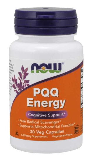 NOW Foods PQQ (Pyrroloquinoline quinone) Energy, 30 zeliščnih kapsul ...