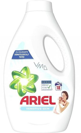 Ariel Sensitive tekoči detergent, 18 pranj | mimovrste=)