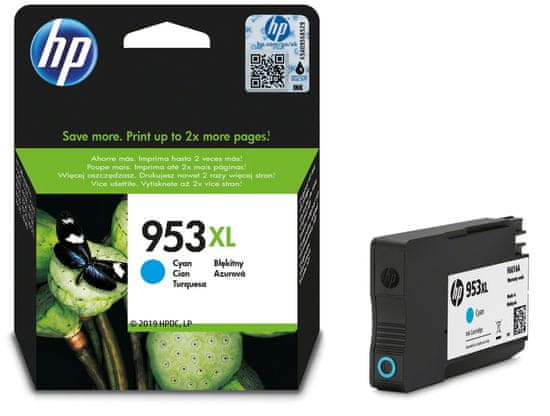 HP kartuša 953XL, instant ink, cyan (F6U16AE) | mimovrste=)
