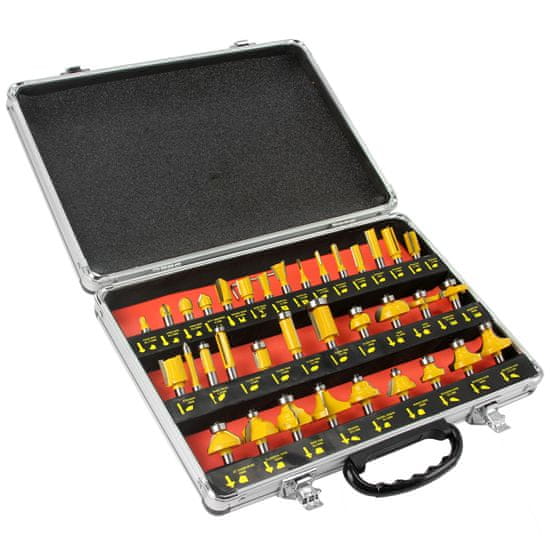 MAR-POL 35 delni set rezkarjev v alu kovčku 8mm | mimovrste=)