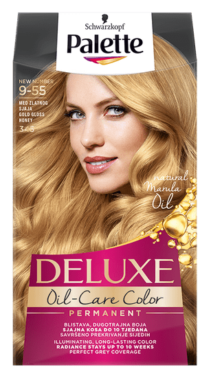 Schwarzkopf Palette Deluxe barva za lase, 345 Gold Gloss Honey ...