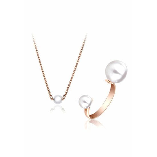 Emily Westwood Eleganten bronast komplet nakita z biseri WS098R ...