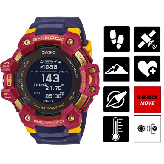 Casio G-Shock Bluetooth Solar Barcelona Limited Edition GBD-H1000BAR ...