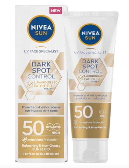 Nivea Sun Luminous 630 krema za obraz za sončenje, SPF 50, 40 ml | mimovrste=)