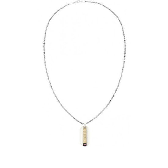 Tommy Hilfiger Elegantna dvobarvna ogrlica Dog tag 2790318 | mimovrste=)