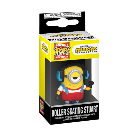 Funko POP! Minions 2 obesek za ključe, Roller Skating Stuart | mimovrste=)