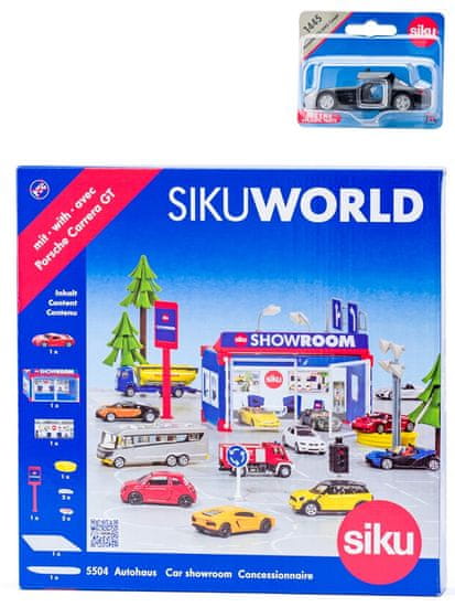 SIKU World avto-salon z avtom | mimovrste=)