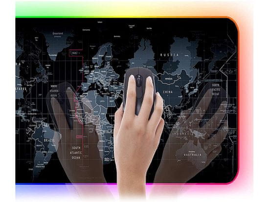 Volino LED velika gaming podloga za miško in tipkovnico WORLD | mimovrste=)