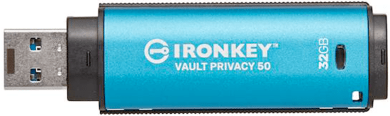 Kingston Ironkey USB ključ, 32 GB, USB 3.2 Gen 1, kovinski, strojna ...